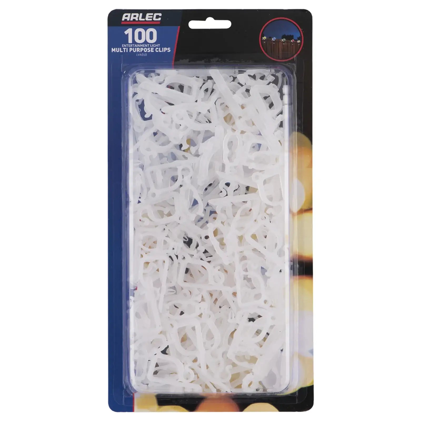 Arlec 100 Entertainment Light Multi Purpose Clips