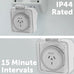Arlec White 24-Hour Heavy-Duty Outdoor Mechanical Timer