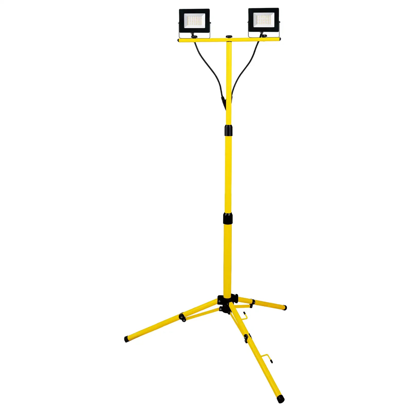 Arlec Yellow 2 x 20W 4000lm Warm White LED Worklight With Tripod