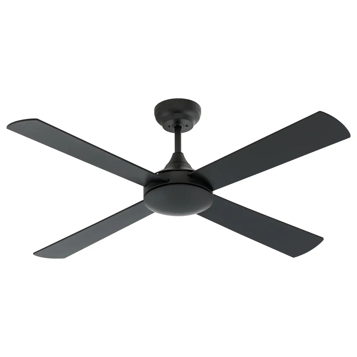 Arlec Boston II Matte Black 4-Blade 130cm DC Ceiling Fan