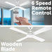 Arlec Boston II White 4-Blade 130cm DC Ceiling Fan