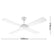 Arlec Boston II White 4-Blade 130cm DC Ceiling Fan
