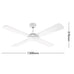 Arlec Boston II White 4-Blade 130cm DC Ceiling Fan