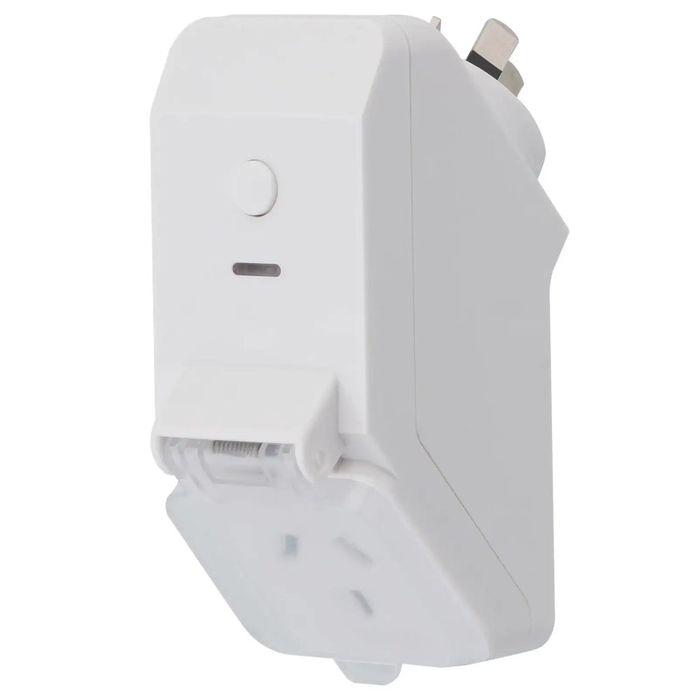Arlec White Grid Connect Smart IP44 Weatherproof Plug-In Socket with E