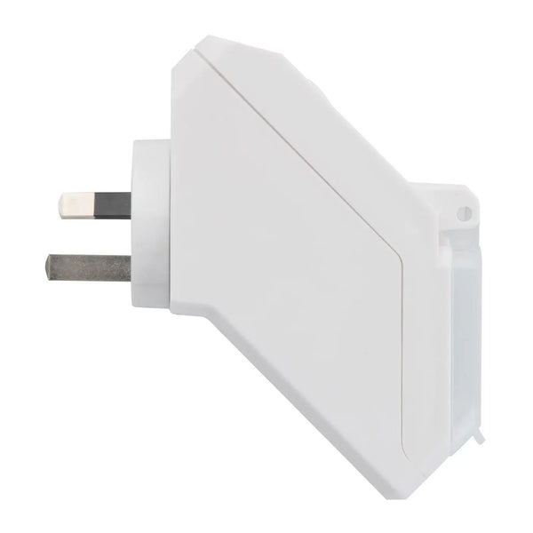 Arlec White Grid Connect Smart IP44 Weatherproof Plug-In Socket with E