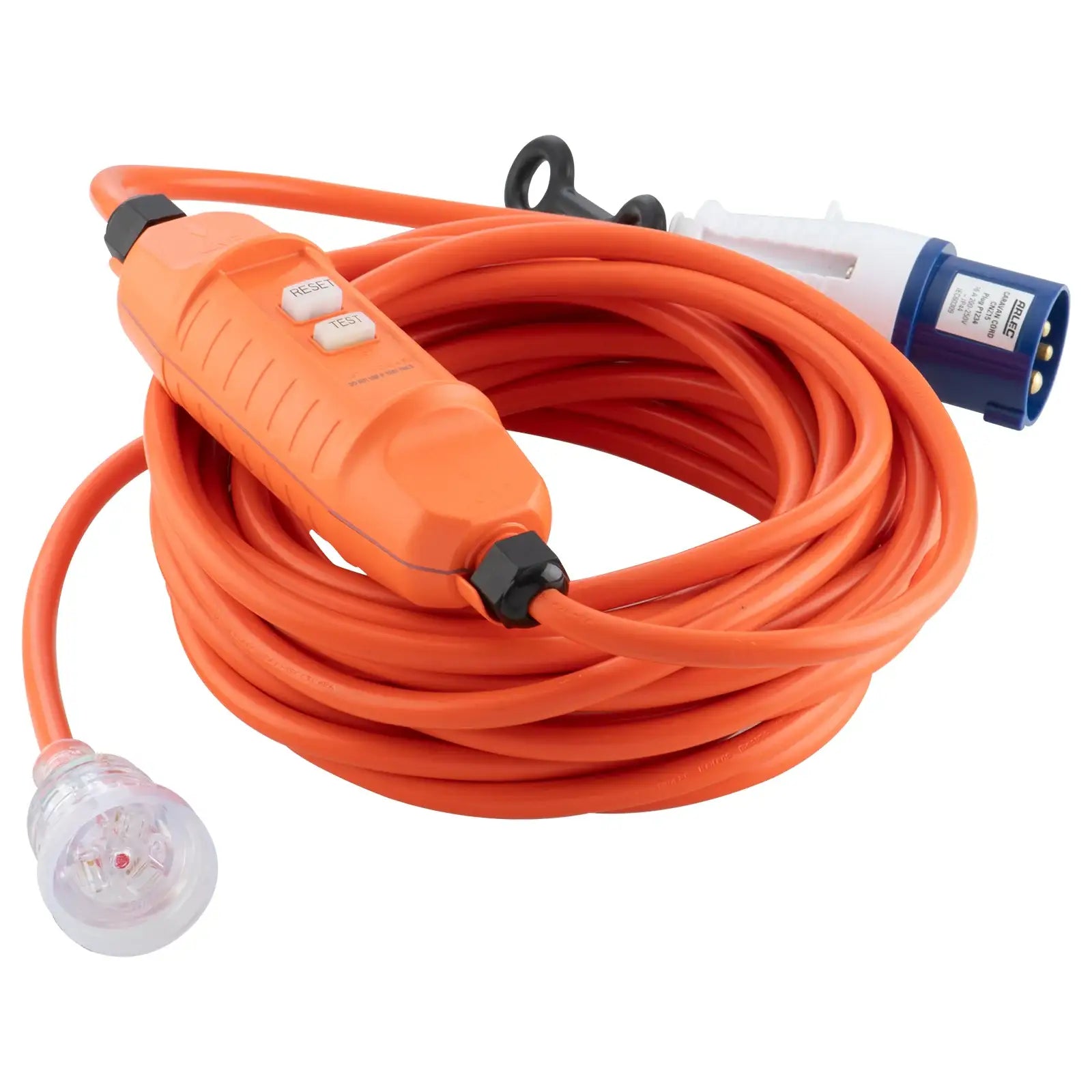 Arlec Orange 10m Heavy Duty Camping Power Lead