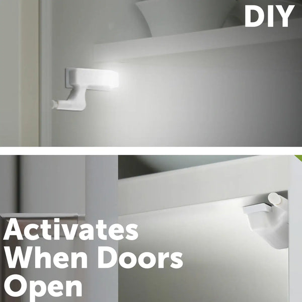 Arlec White LED Cupboard Hinge Light - 4 Pack
