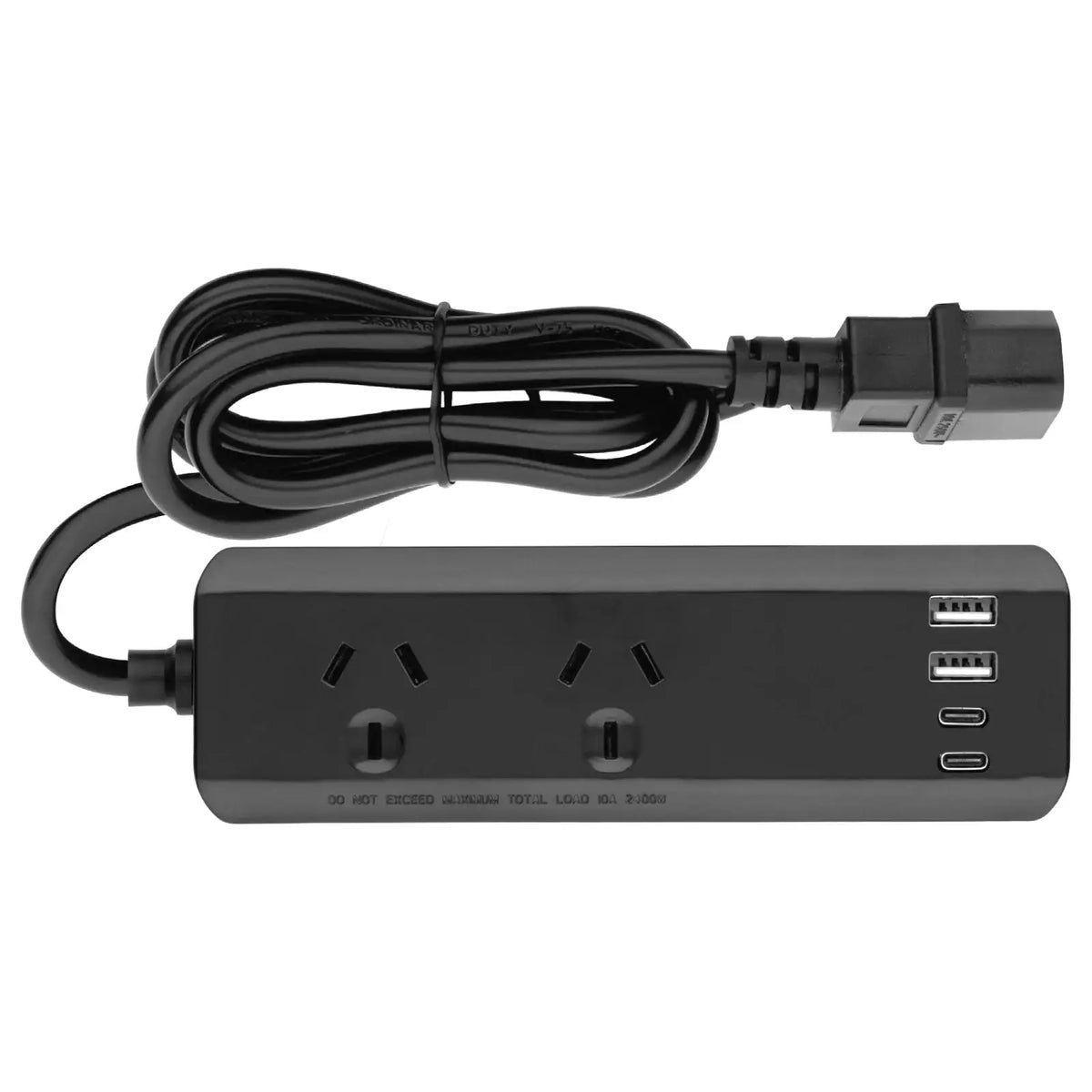 Arlec Black Travel AdaptorKit Powerboard