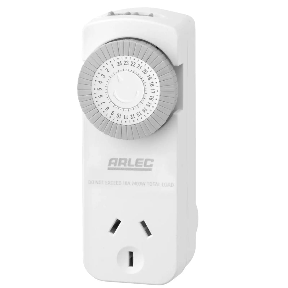 Arlec White 24-Hour Slimline Timer