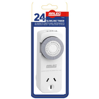 Arlec White 24-Hour Slimline Timer