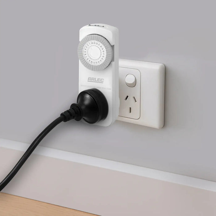 Arlec White 24-Hour Slimline Timer